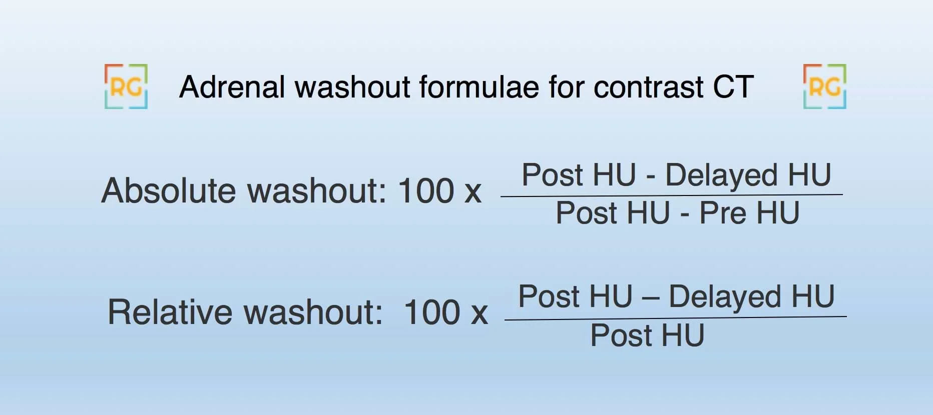 Adrenal Washout Calculator CT [Updated] - RadioGyan