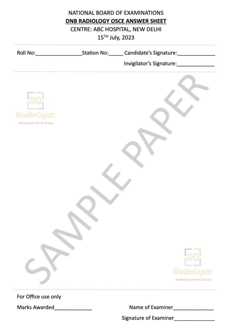 DNB Radiology OSCE - Tips and Tricks